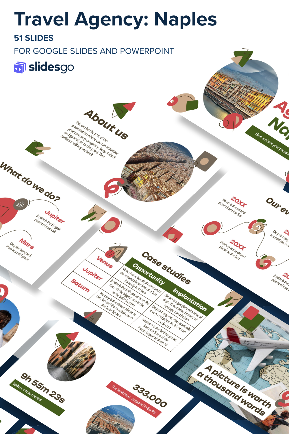 Travel Agency: Naples | Google Slides & PowerPoint