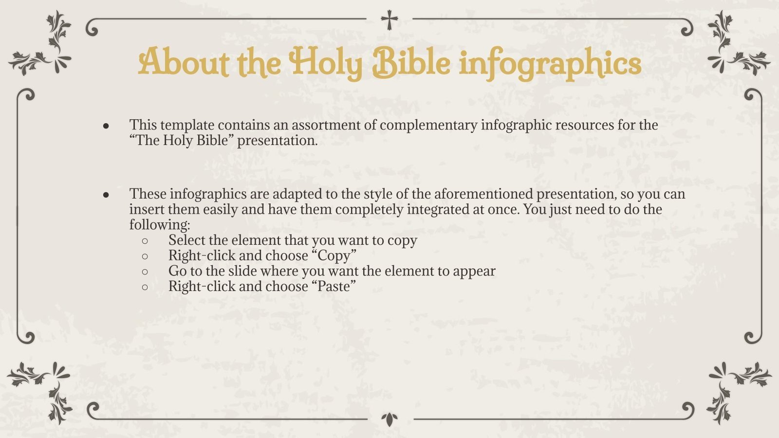 The Holy Bible Infographics | Google Slides & PowerPoint