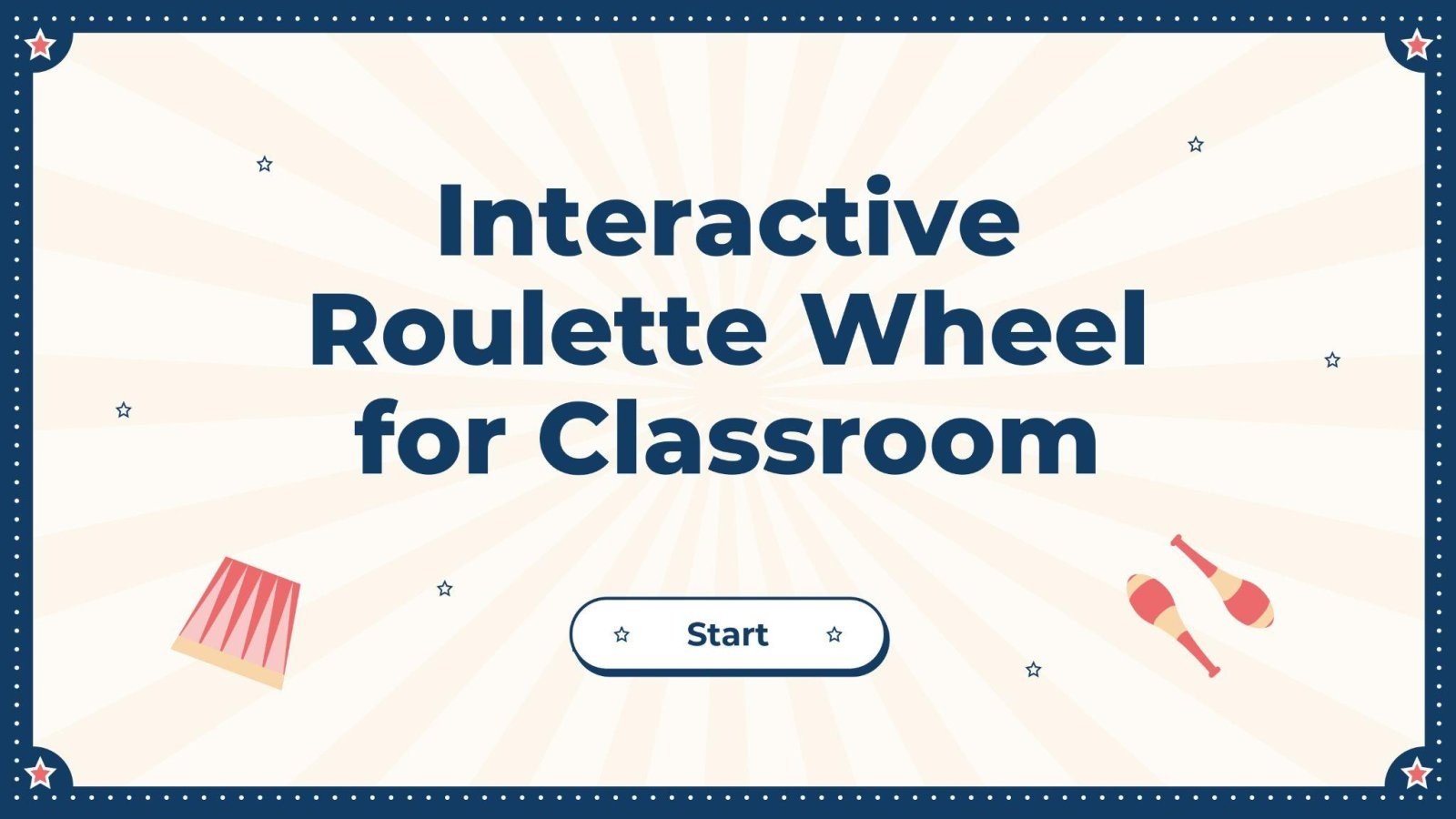 Ruleta interactiva para clase | Google Slides y PowerPoint