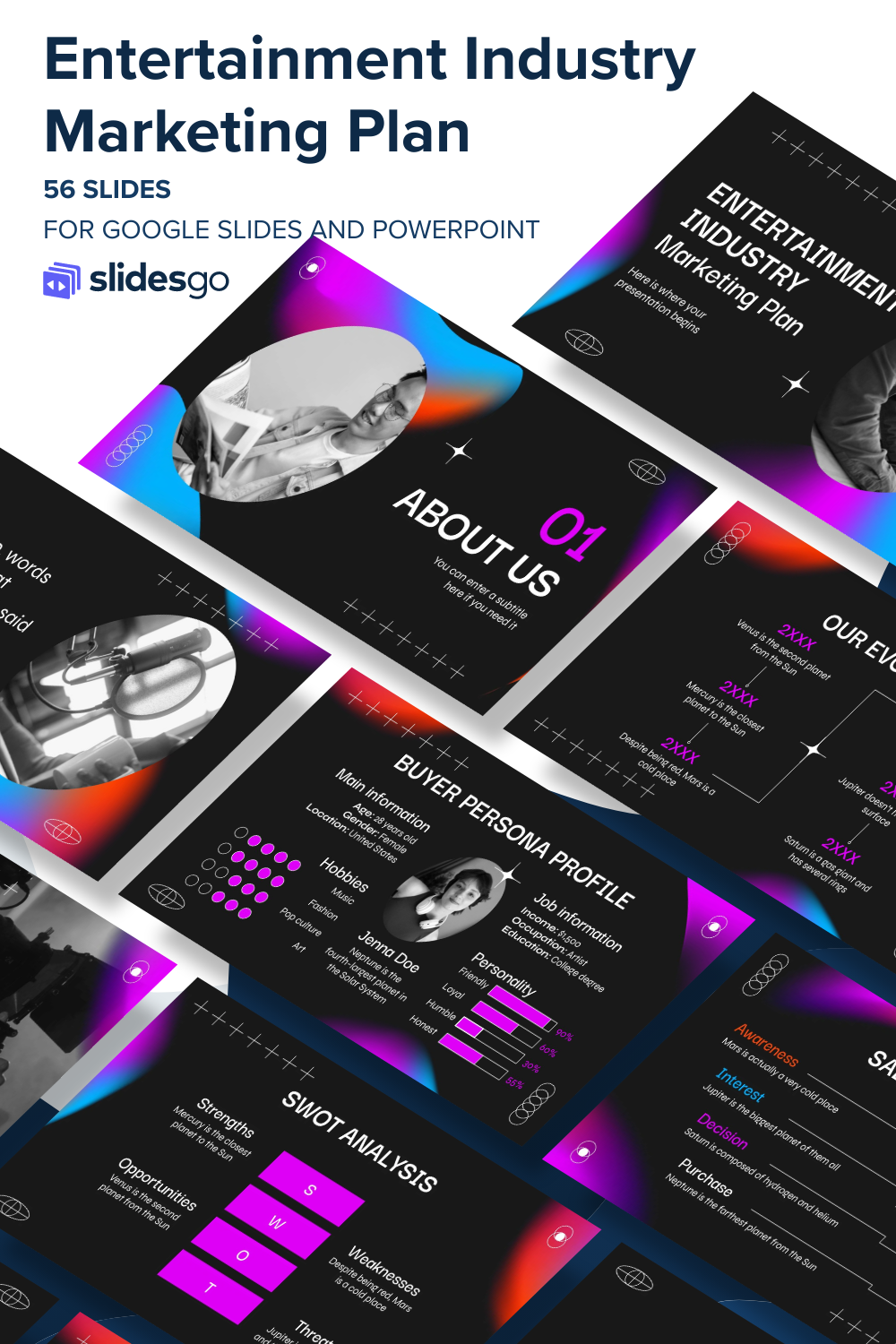 Entertainment Industry Marketing Plan | Google Slides
