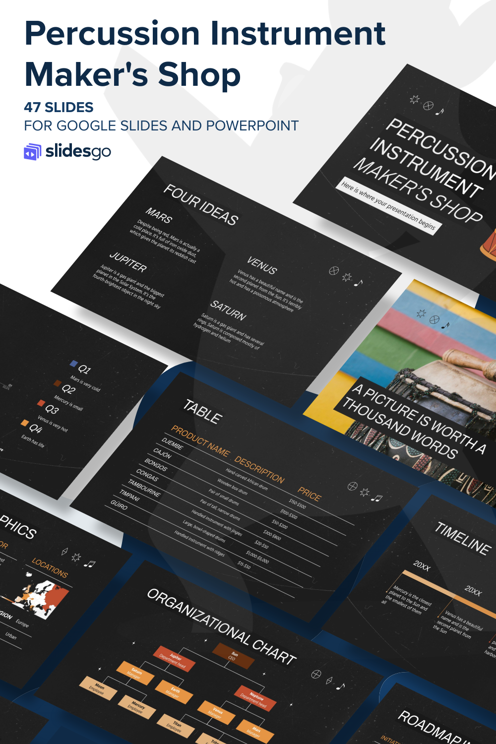 Percussion Instrument Maker's Shop | Google Slides & PPT