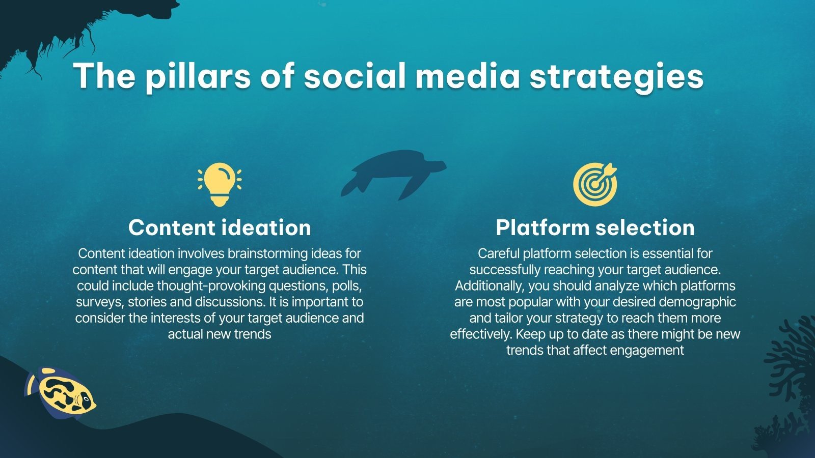 Deep Ocean Diving Experience Social Media Strategy