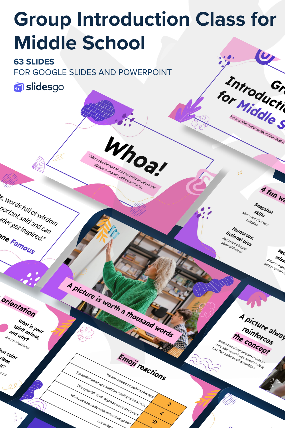 Group Introduction Class for Middle School | Google Slides