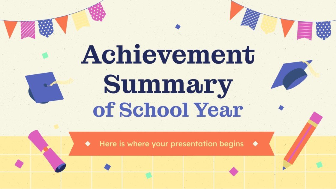 Achievements Summary of School Year | Google Slides & PPT