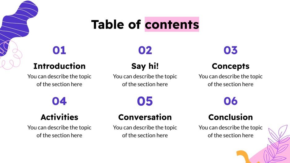 Group Introduction Class for Middle School | Google Slides