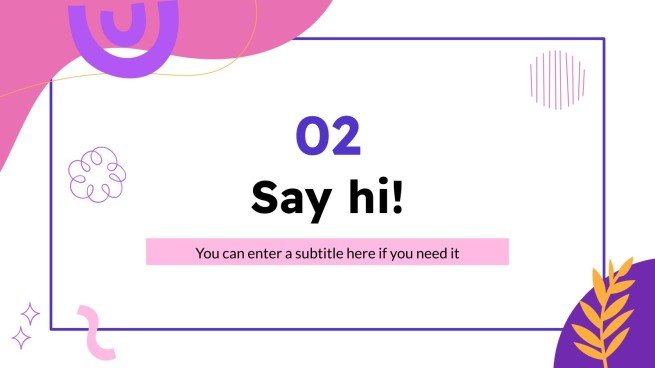 Group Introduction Class for Middle School | Google Slides
