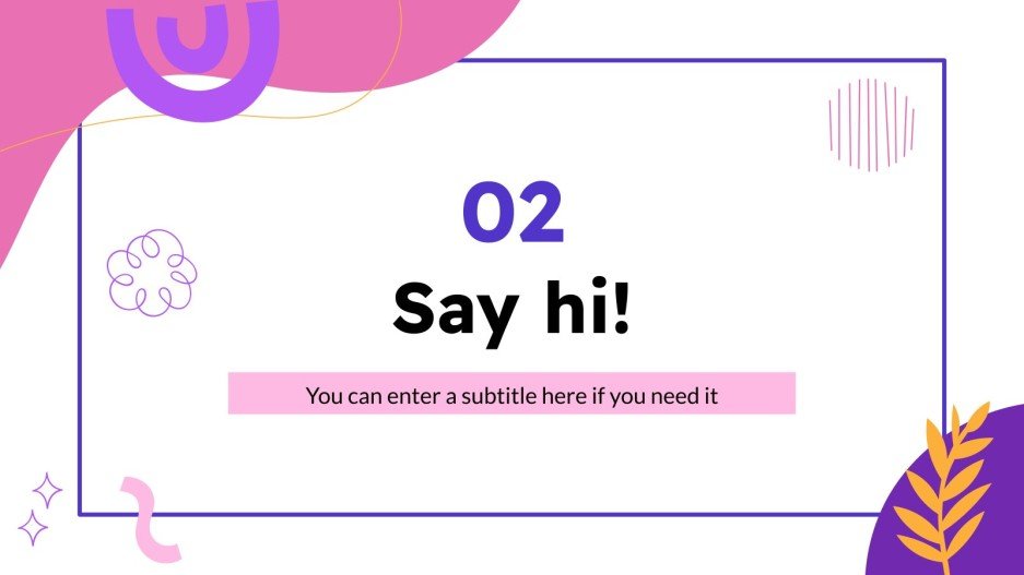 Group Introduction Class for Middle School | Google Slides