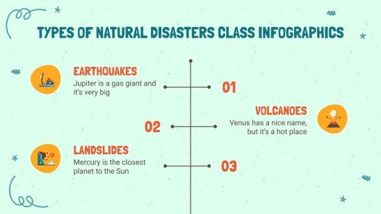 Types of Natural Disasters Class Infographics