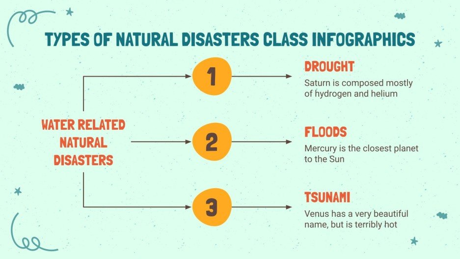 Types of Natural Disasters Class Infographics