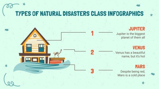 Types of Natural Disasters Class Infographics