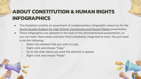 Social Studies: Constitution & Human Rights Infographics