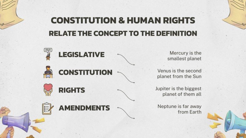 Social Studies: Constitution & Human Rights Infographics