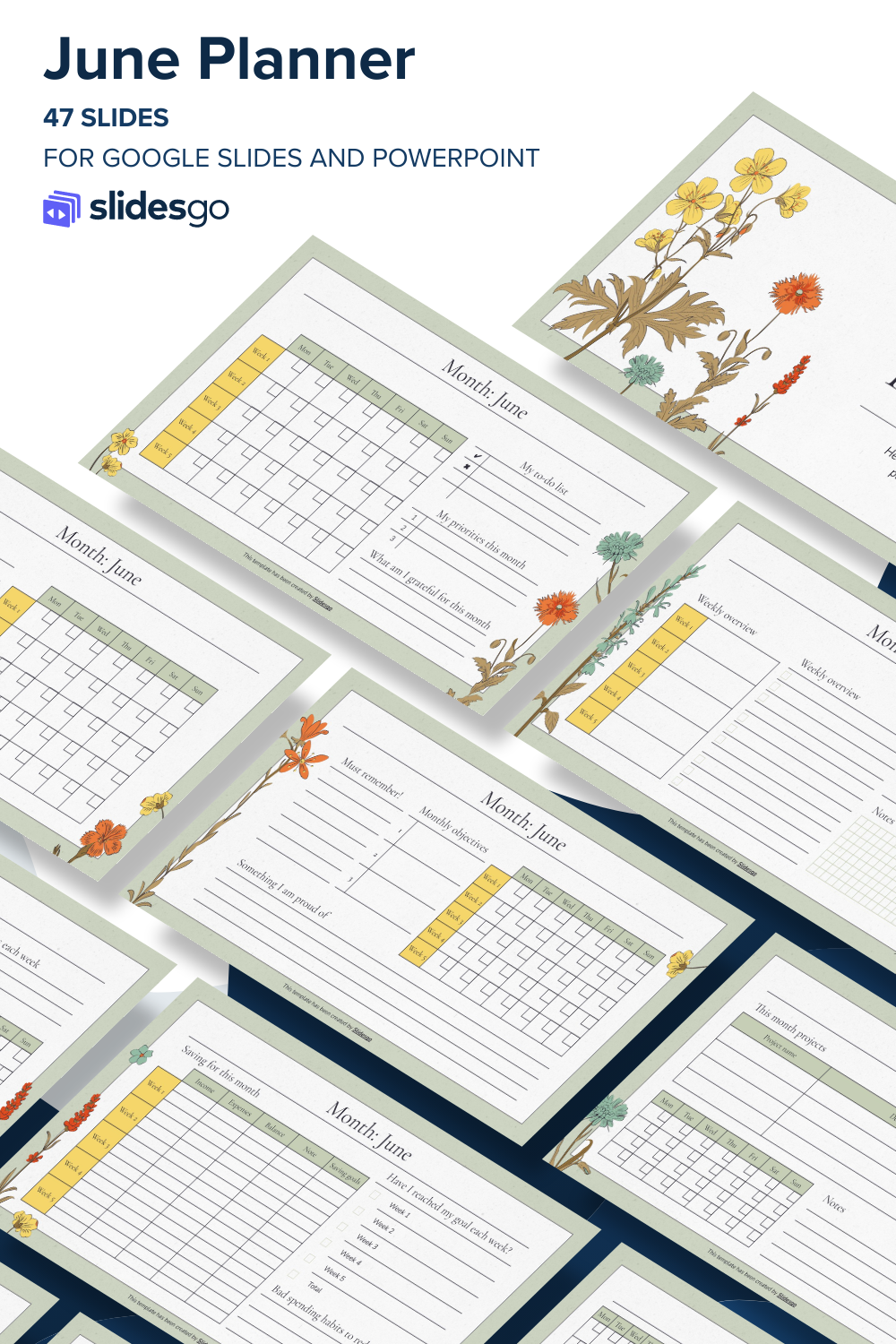 June Planner | Google Slides & PPT