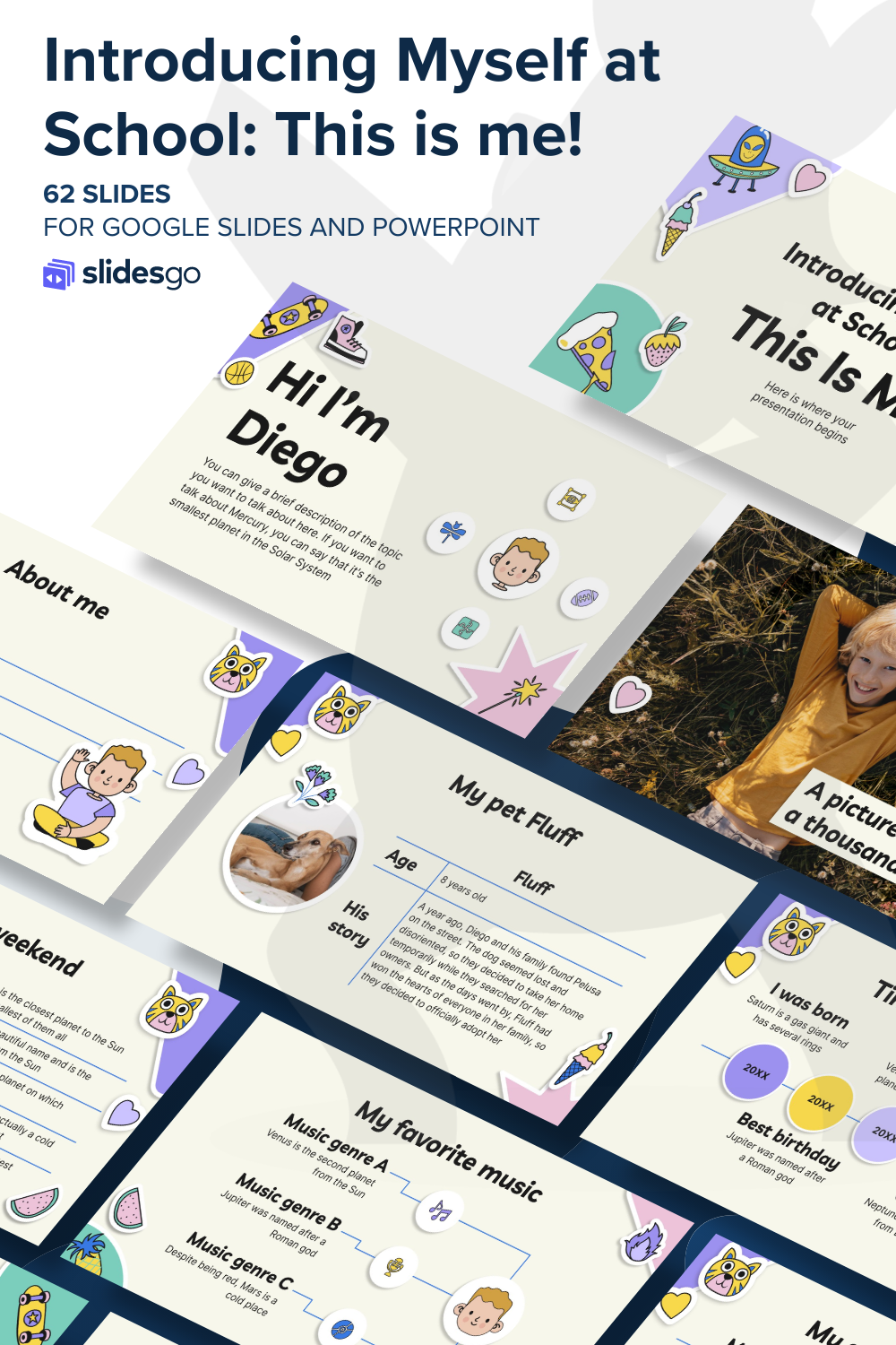 Introducing Myself at School: This is me! | Google Slides