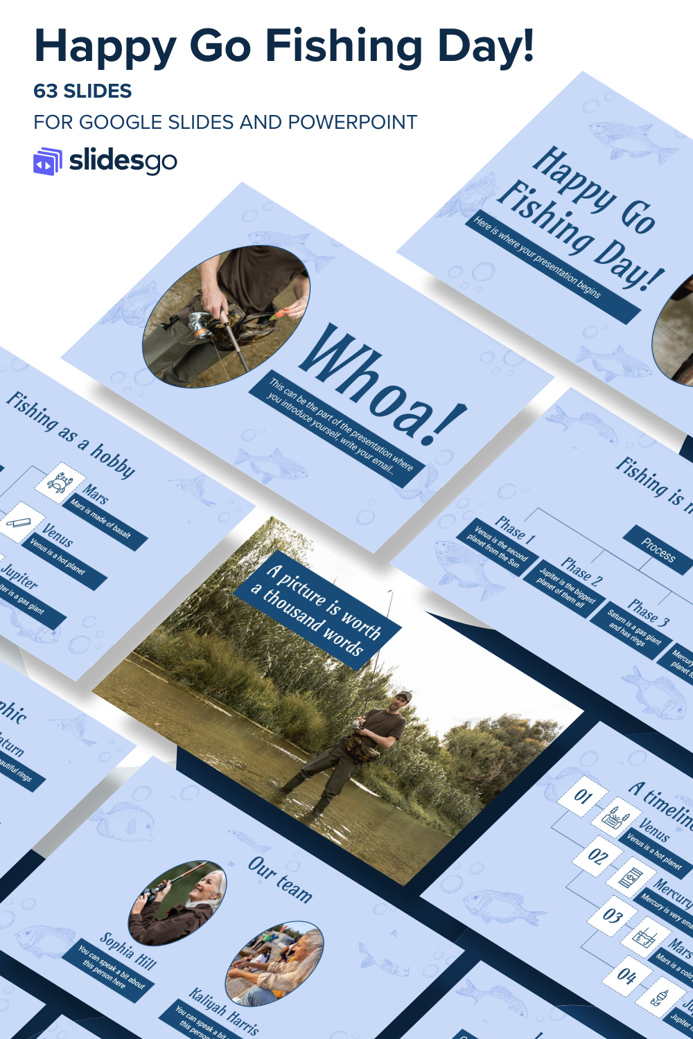 Happy Go Fishing Day! | Google Slides & PowerPoint