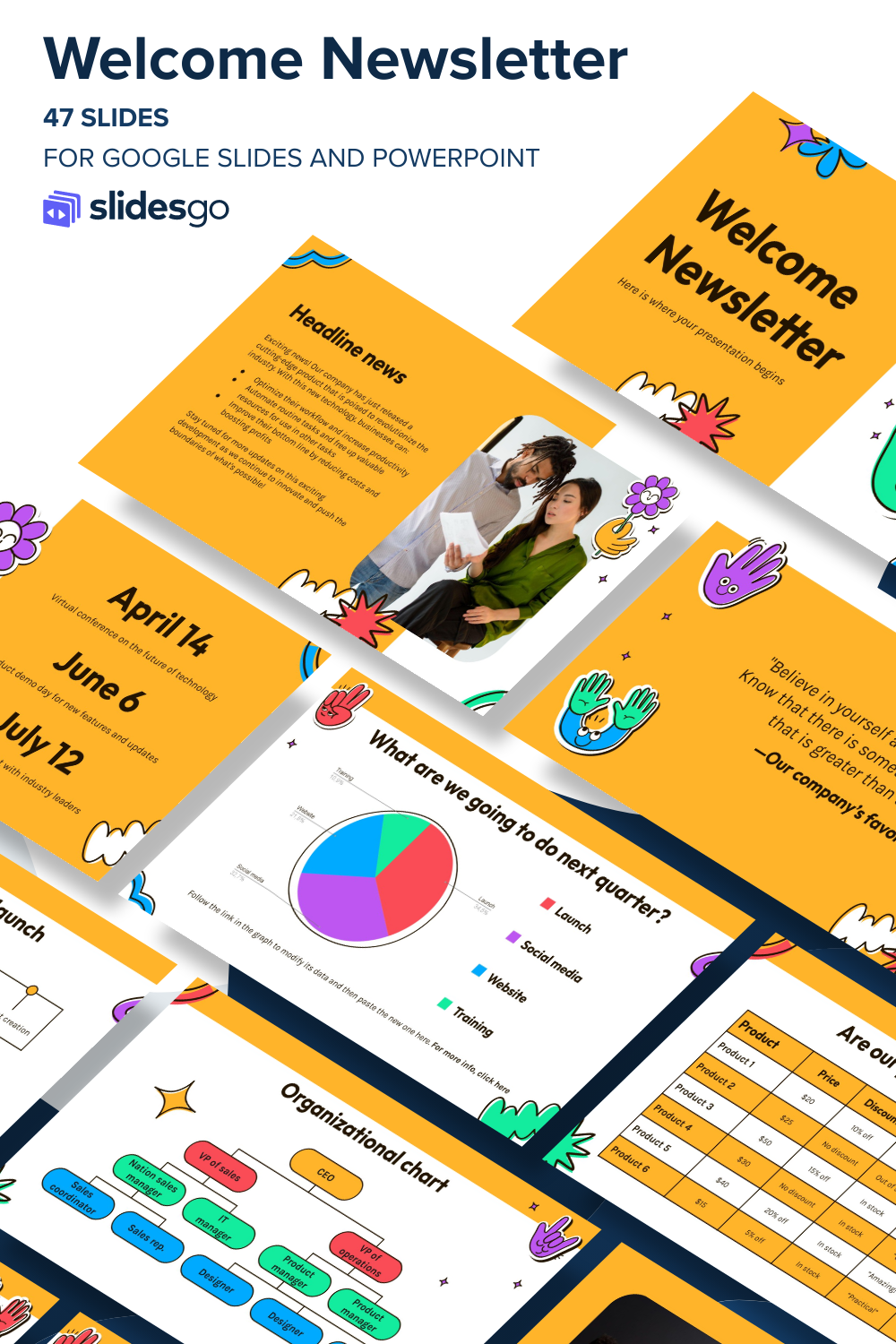 Welcome Newsletter | Google Slides & PowerPoint