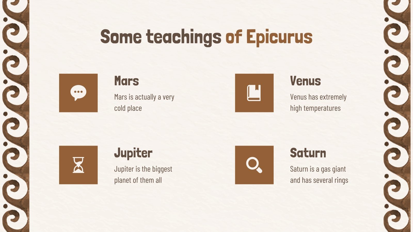 Greek Philosophers: Epicurus | Google Slides and PowerPoint