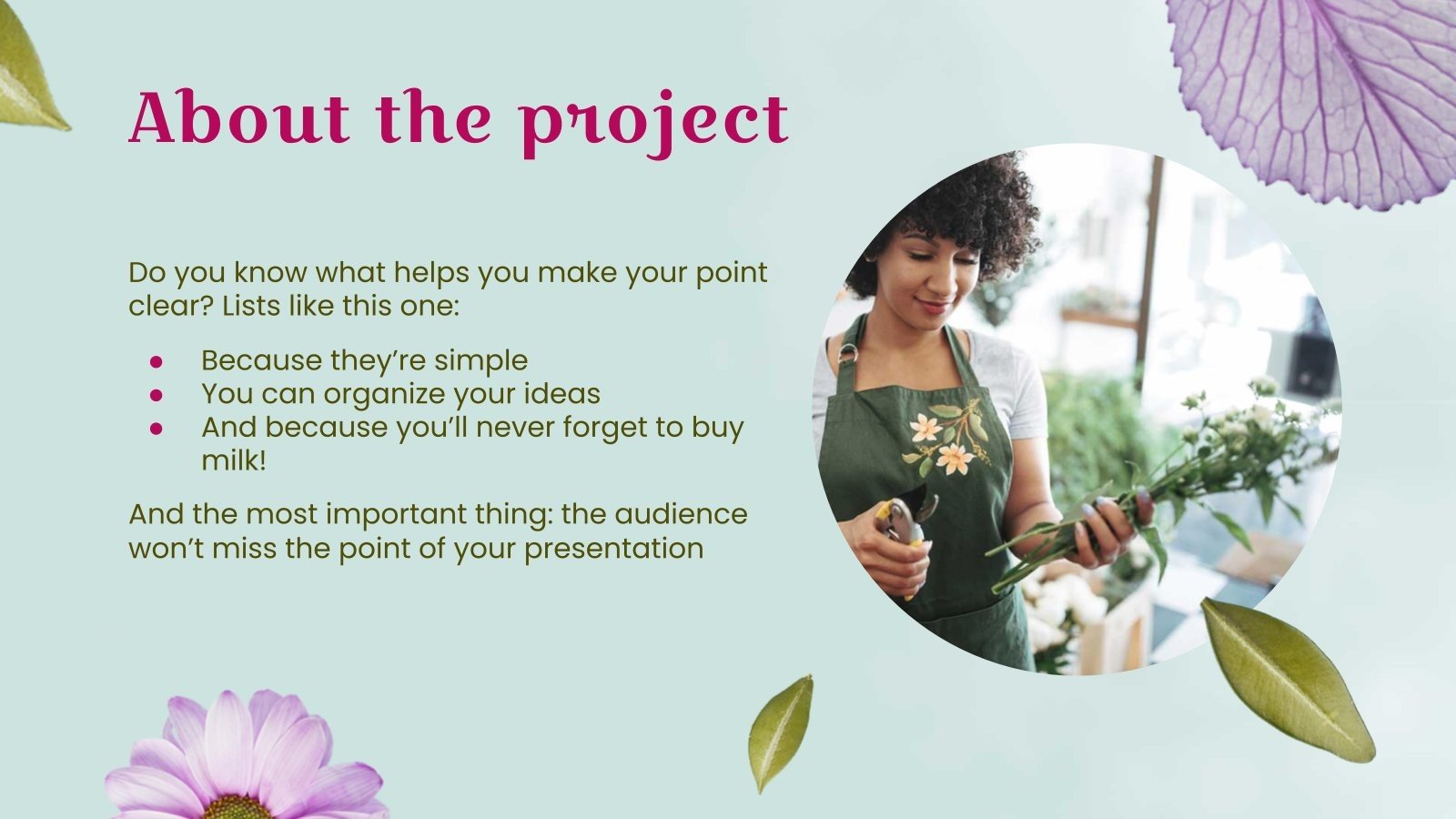 Online Flowershop Project Proposal | Google Slides & PPT