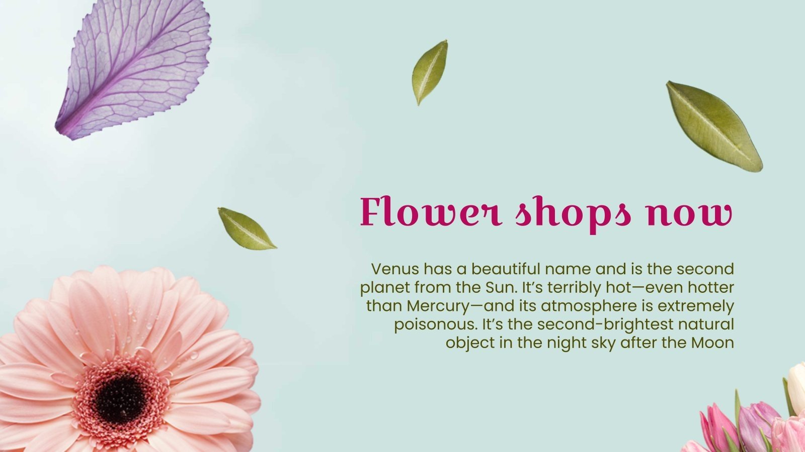 Online Flowershop Project Proposal | Google Slides & PPT