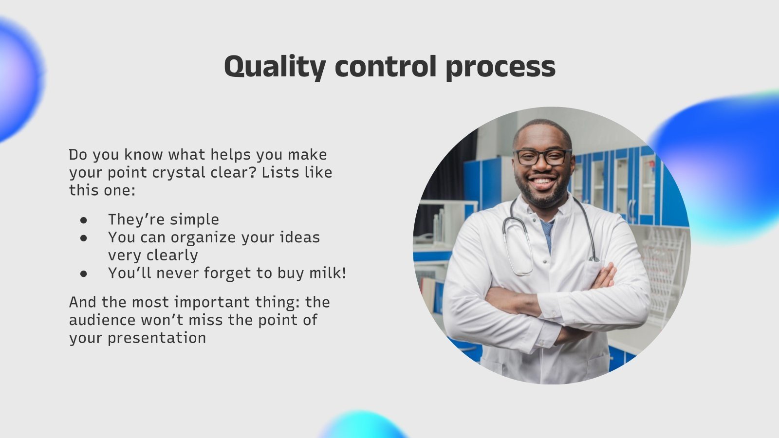 Quality Control of Medical Equipment | Google Slides & PPT