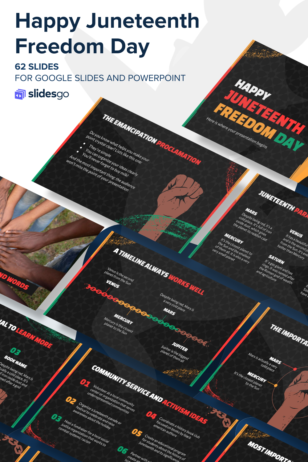 Happy Juneteenth Freedom Day | Google Slides & PowerPoint