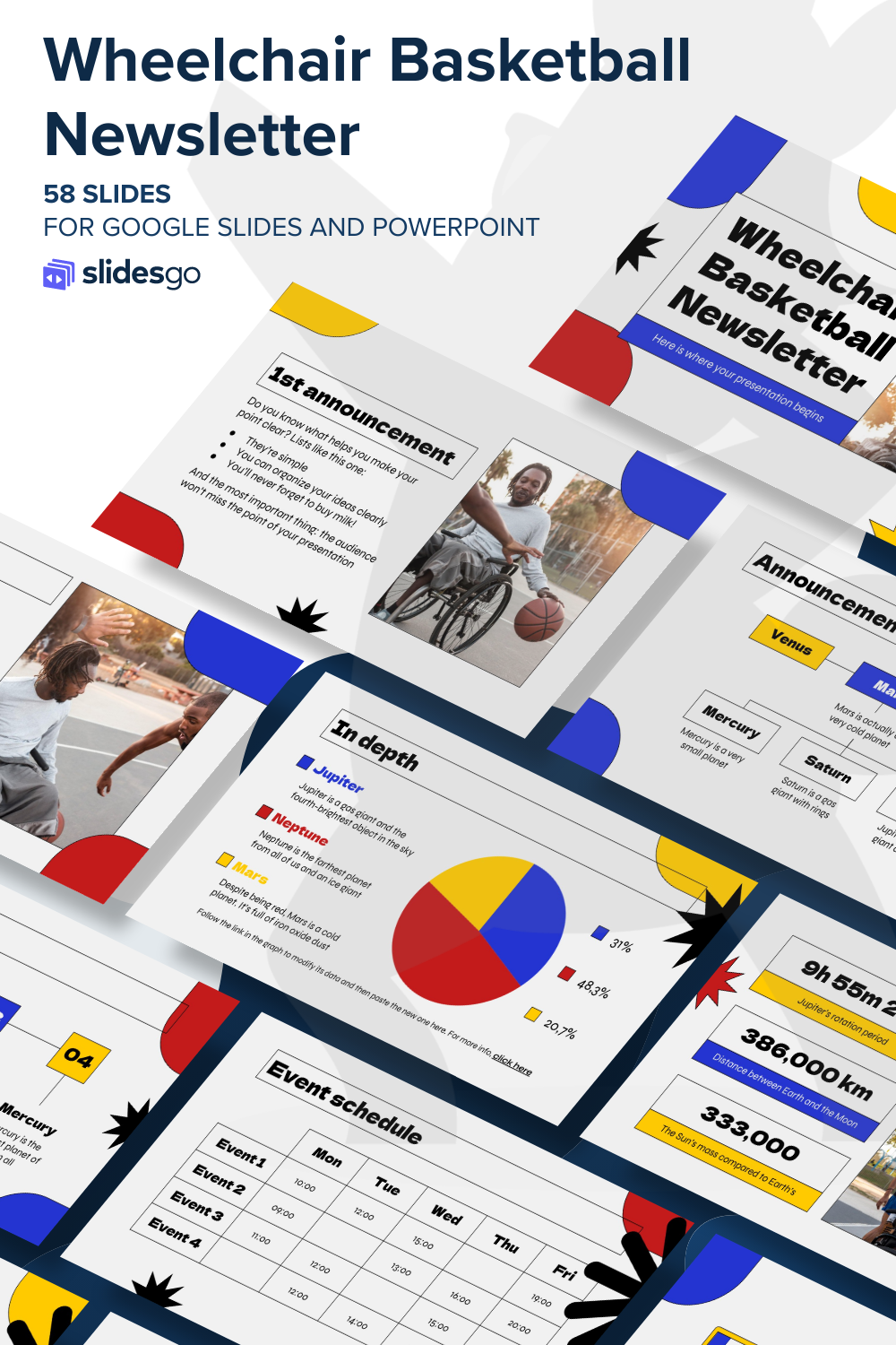 Wheelchair Basketball Newsletter | Google Slides & PPT