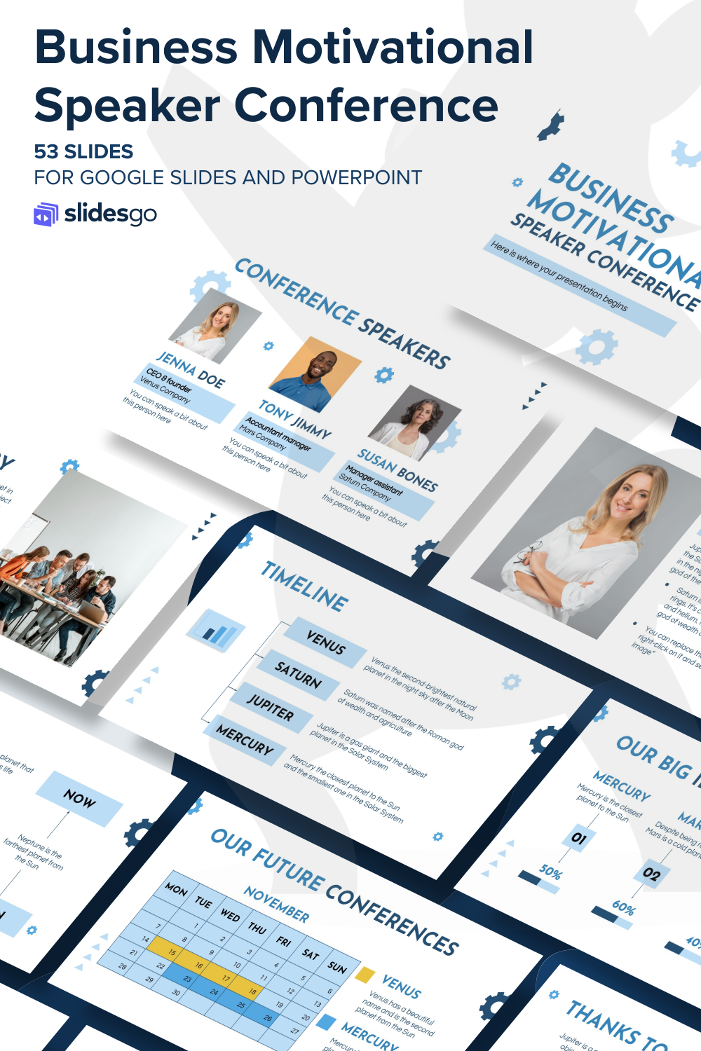 Business Motivational Speaker Conference | Google Slides