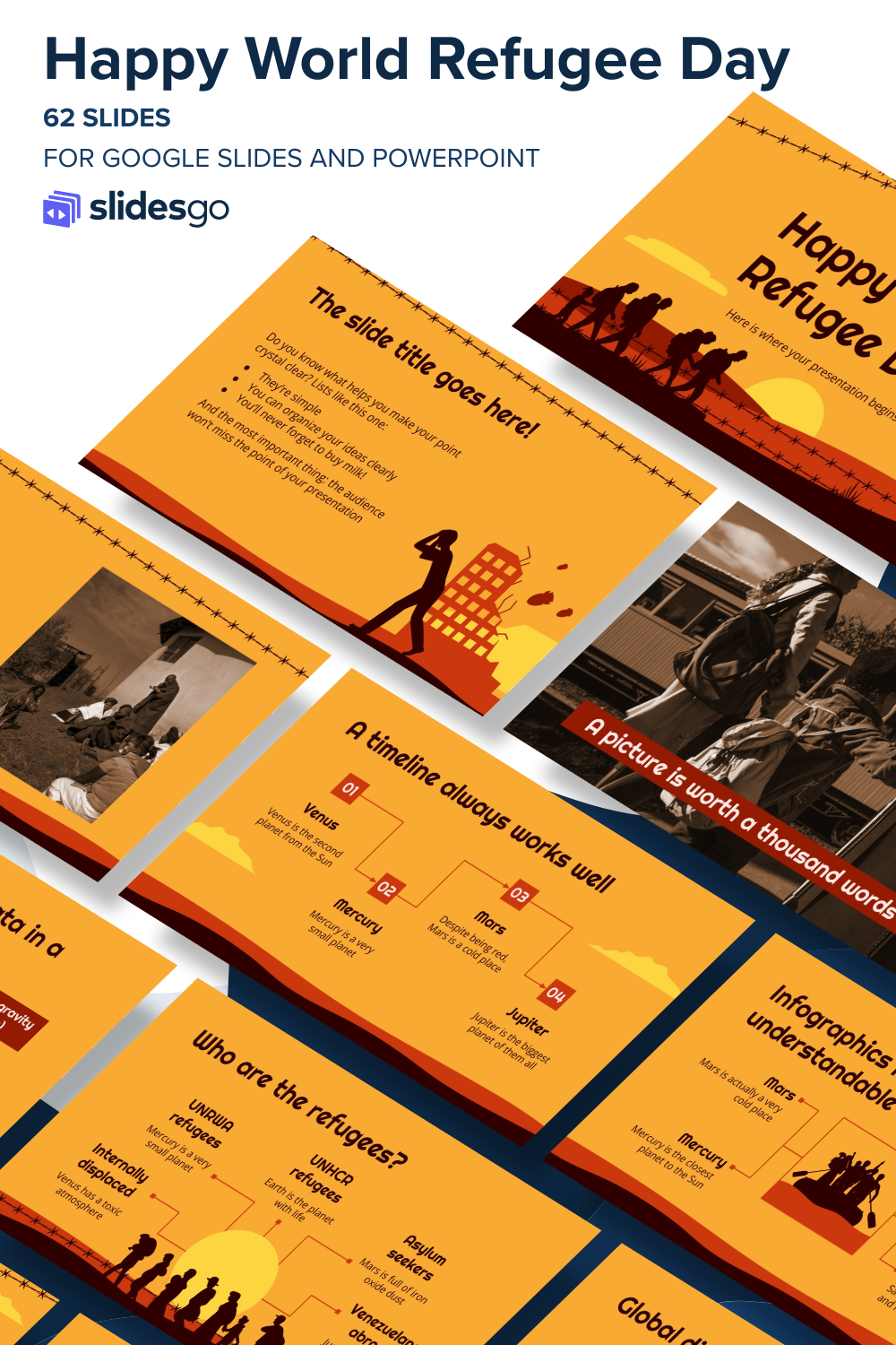 Happy World Refugee Day | Google Slides & PPT