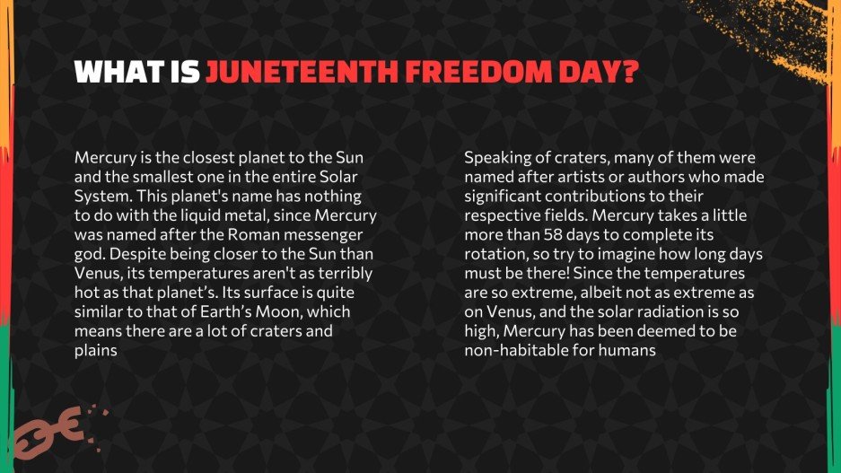 Happy Juneteenth Freedom Day | Google Slides & PowerPoint