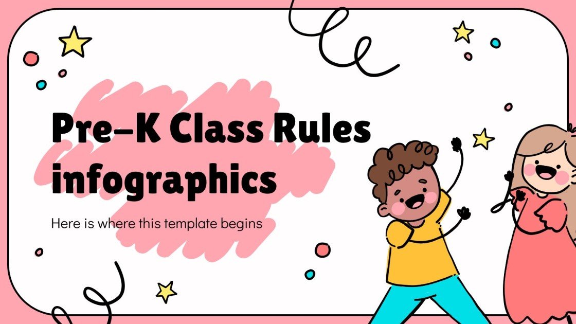 Infografías: Las reglas de la clase - Preescolar