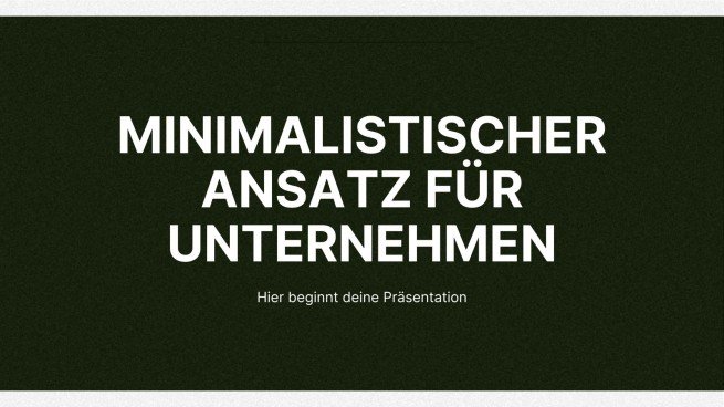 Minimalist Approach for Business | Google Slides & PPT