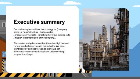 Industrial Factories Business Plan | Google Slides & PPT