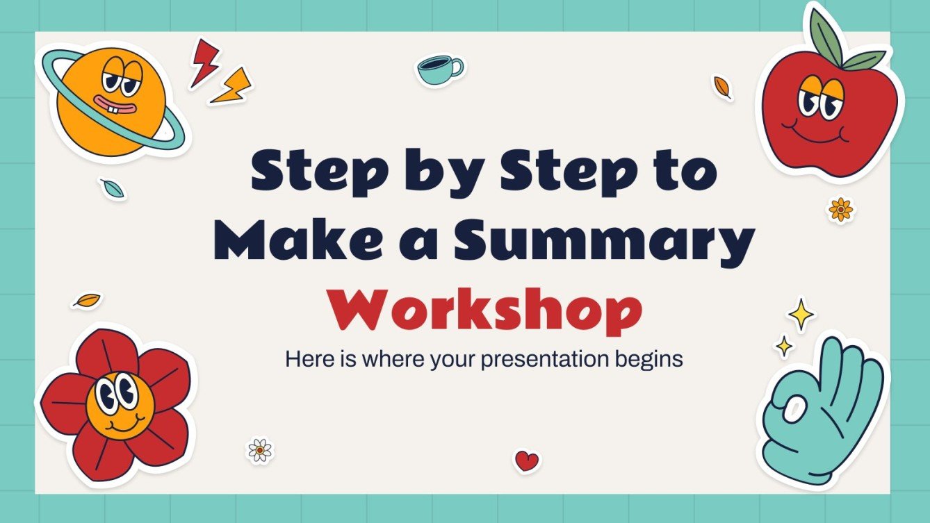 Step by Step to Make a Summary Workshop | Google Slides
