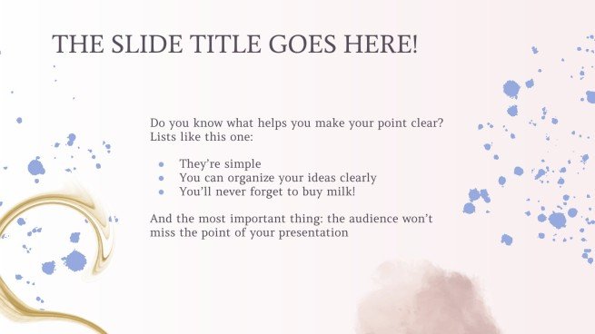 Watercolor Drops Newsletter | Google Slides & PowerPoint