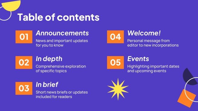 Entertainment Newsletter | Google Slides and PowerPoint