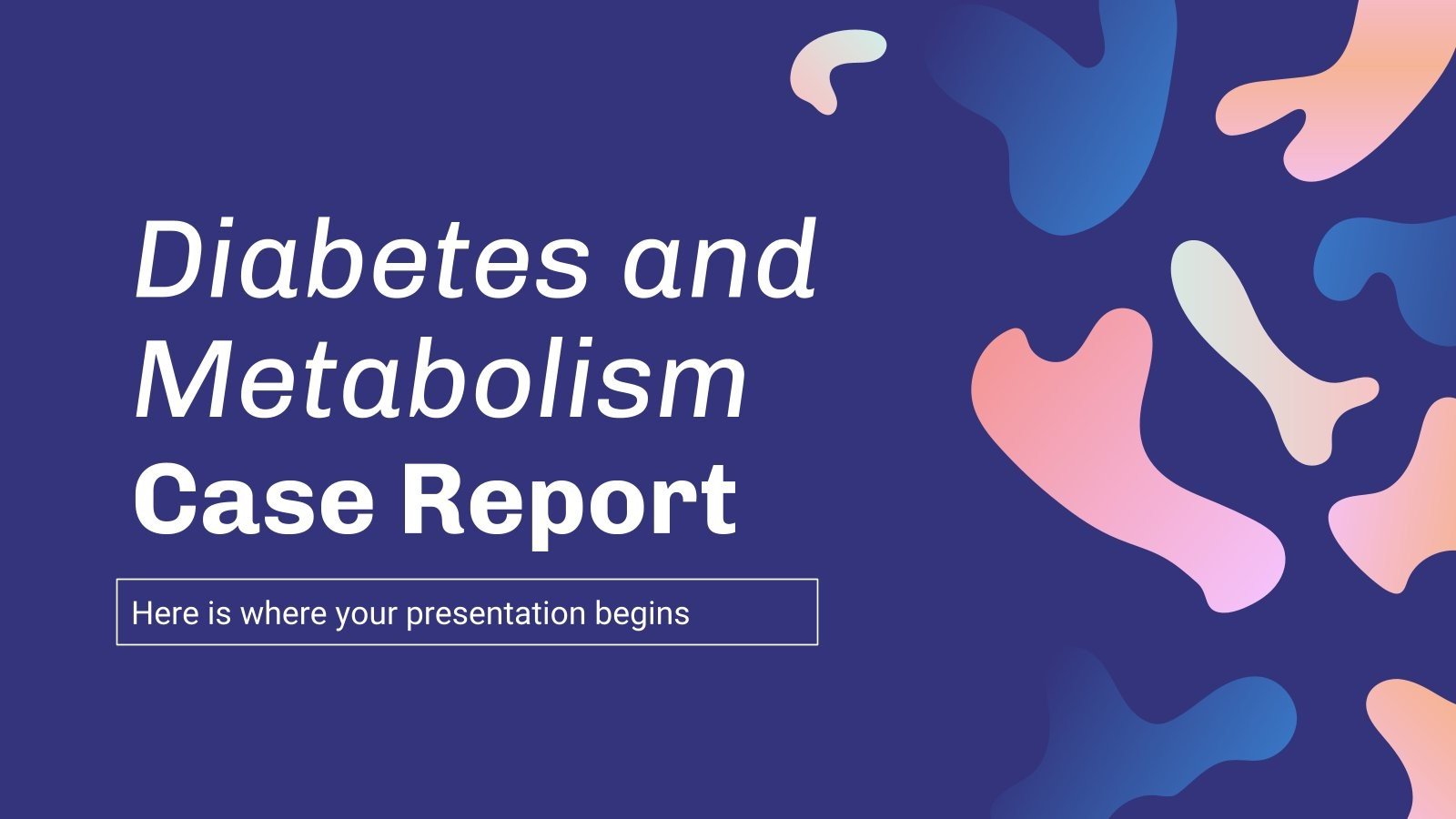 Free templates about Diabetes for Google Slides & PowerPoint