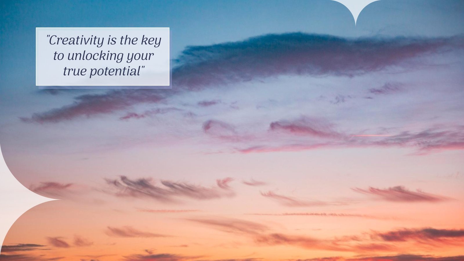 Watercolor Sunset Sky Portfolio | Google Slides & PPT