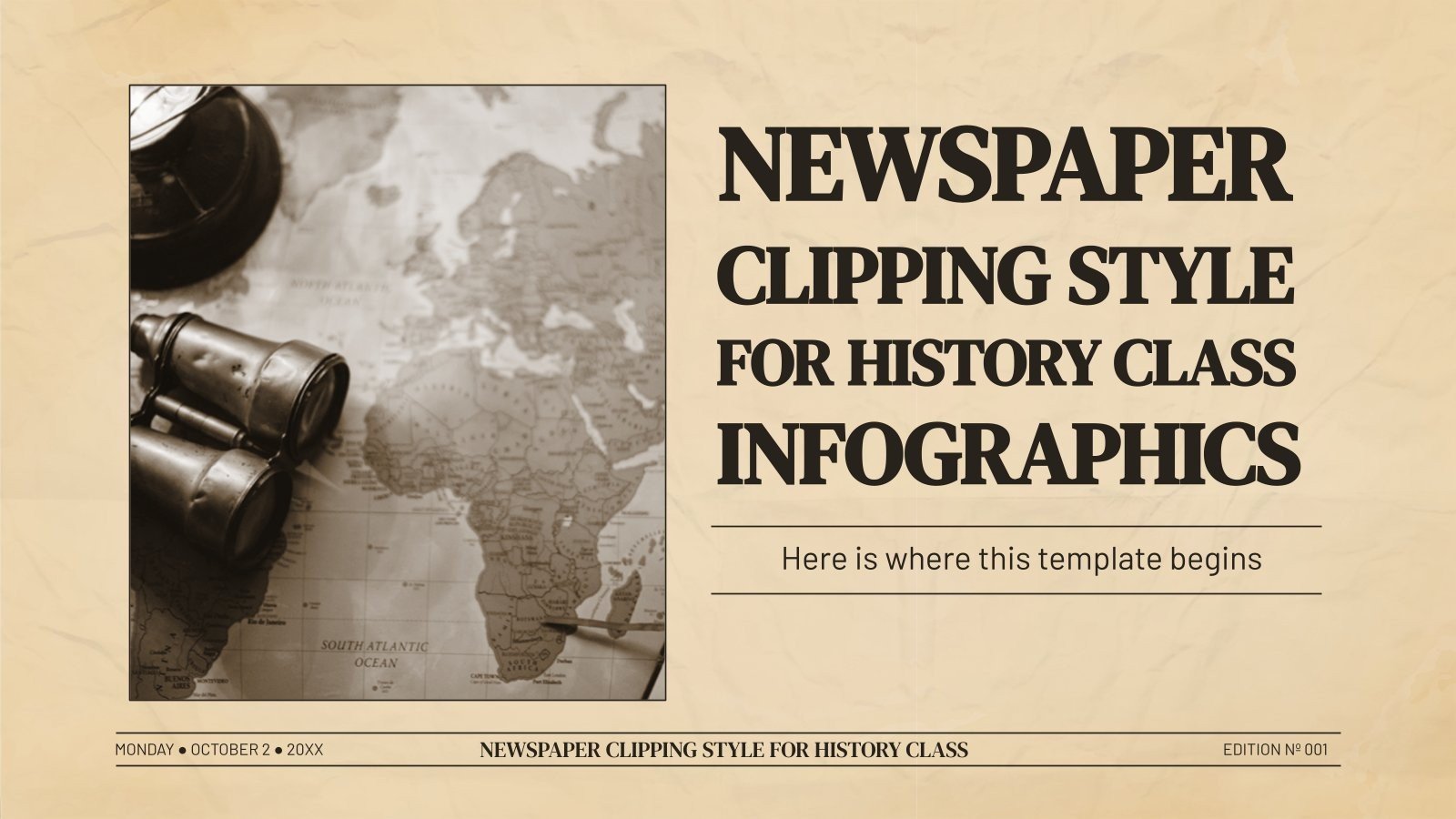 Newspaper Clipping Style for History Class Infographics