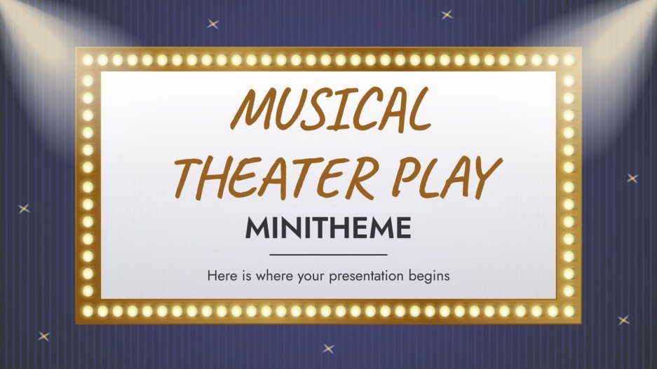 Musical Theater Play Minitheme | Google Slides & PowerPoint