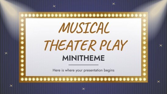 Free templates about theater for Google Slides and PowerPoint