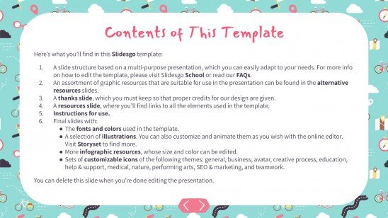 Bicycle Pattern Google Slides Theme and PowerPoint Template