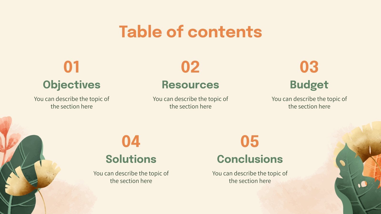 Environmental Conservation Project Proposal | Google Slides