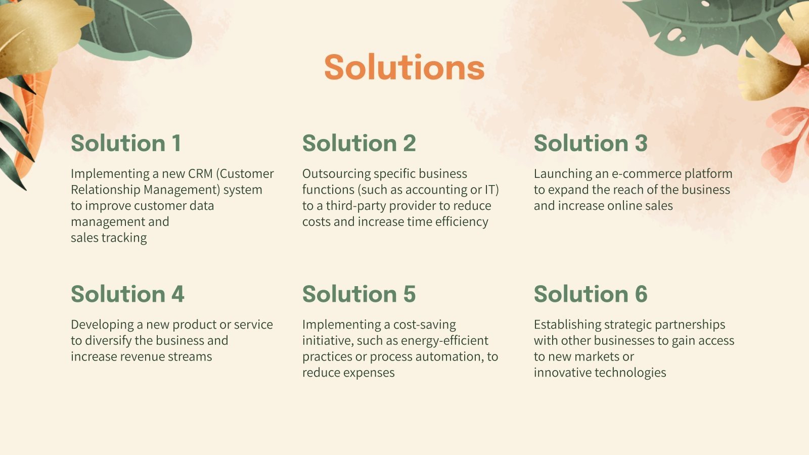 Environmental Conservation Project Proposal | Google Slides