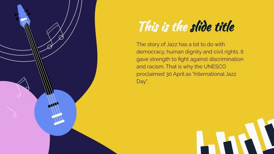 International Jazz Day | Google Slides & PowerPoint theme