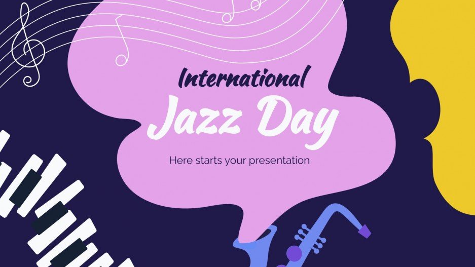Plantillas de Google Slides y PPT relacionadas con el jazz
