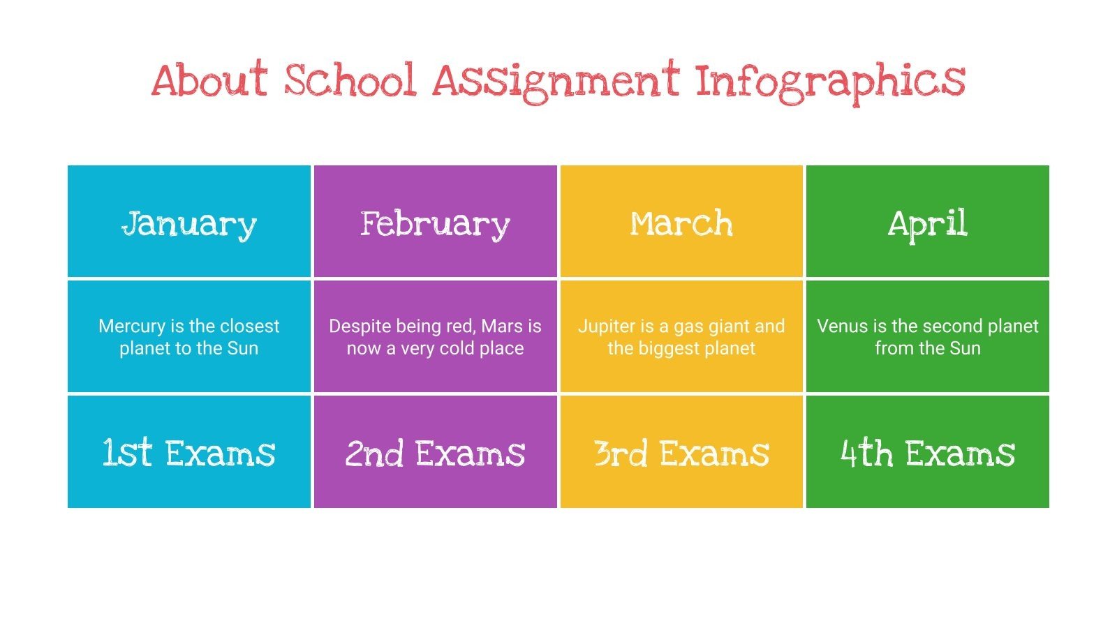 School Assignments Infographics | Google Slides and PPT
