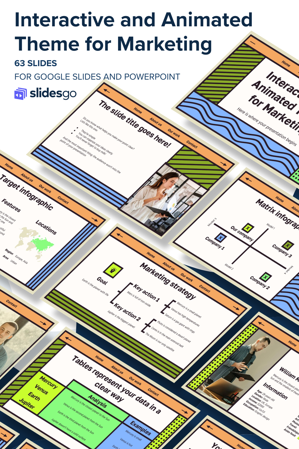 Interactive and Animated Theme for Marketing | Google Slides