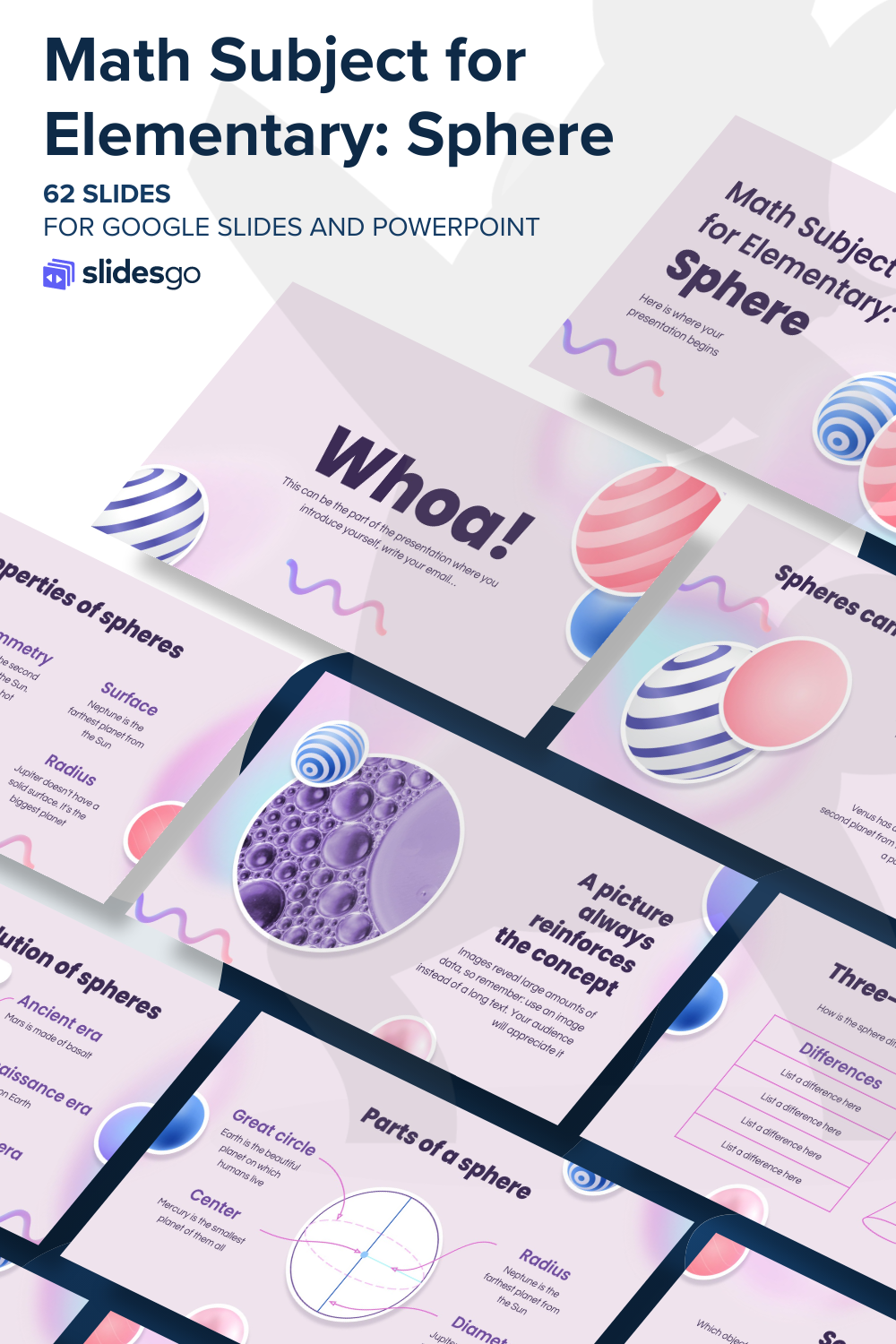 Math Subject for Elementary: Sphere | Google Slides & PPT