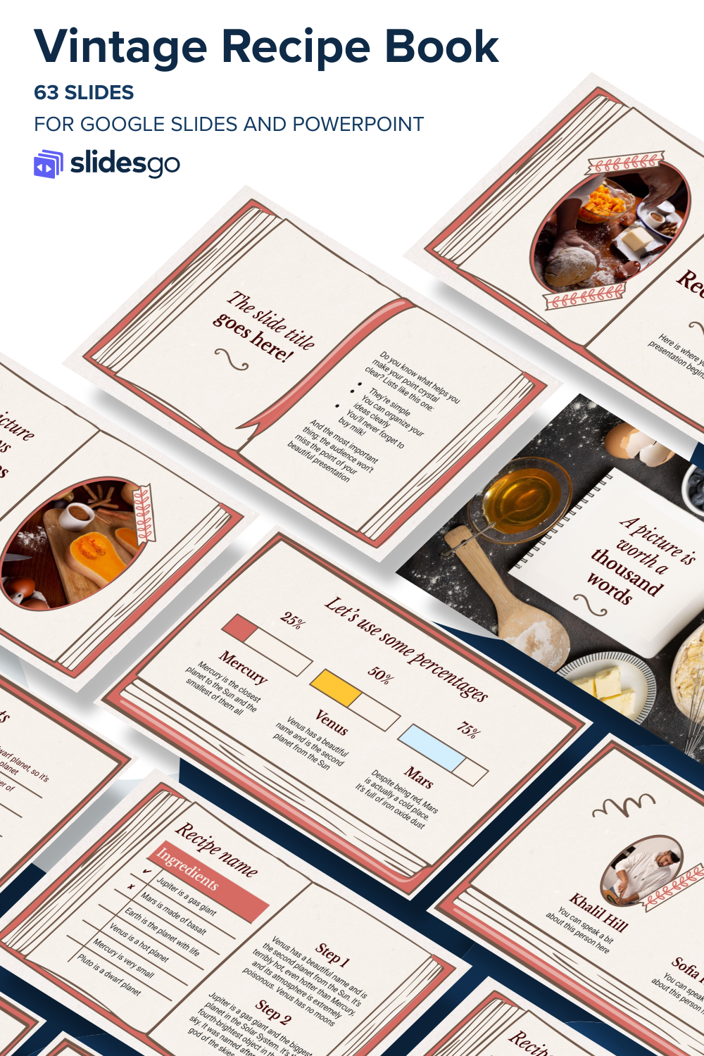 Vintage Recipe Book | Google Slides & PowerPoint