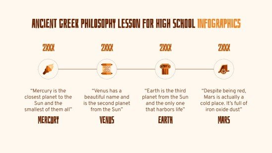 Ancient Greek Philosophy Lesson for High School Infographics